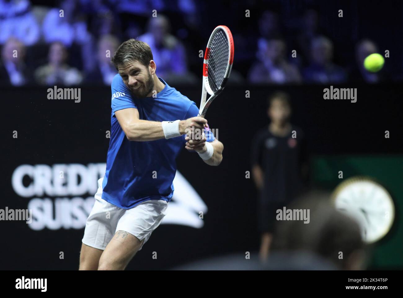 London, UK. 24th Sep, 2022. Cameron Norrie of Team Europe returns ...