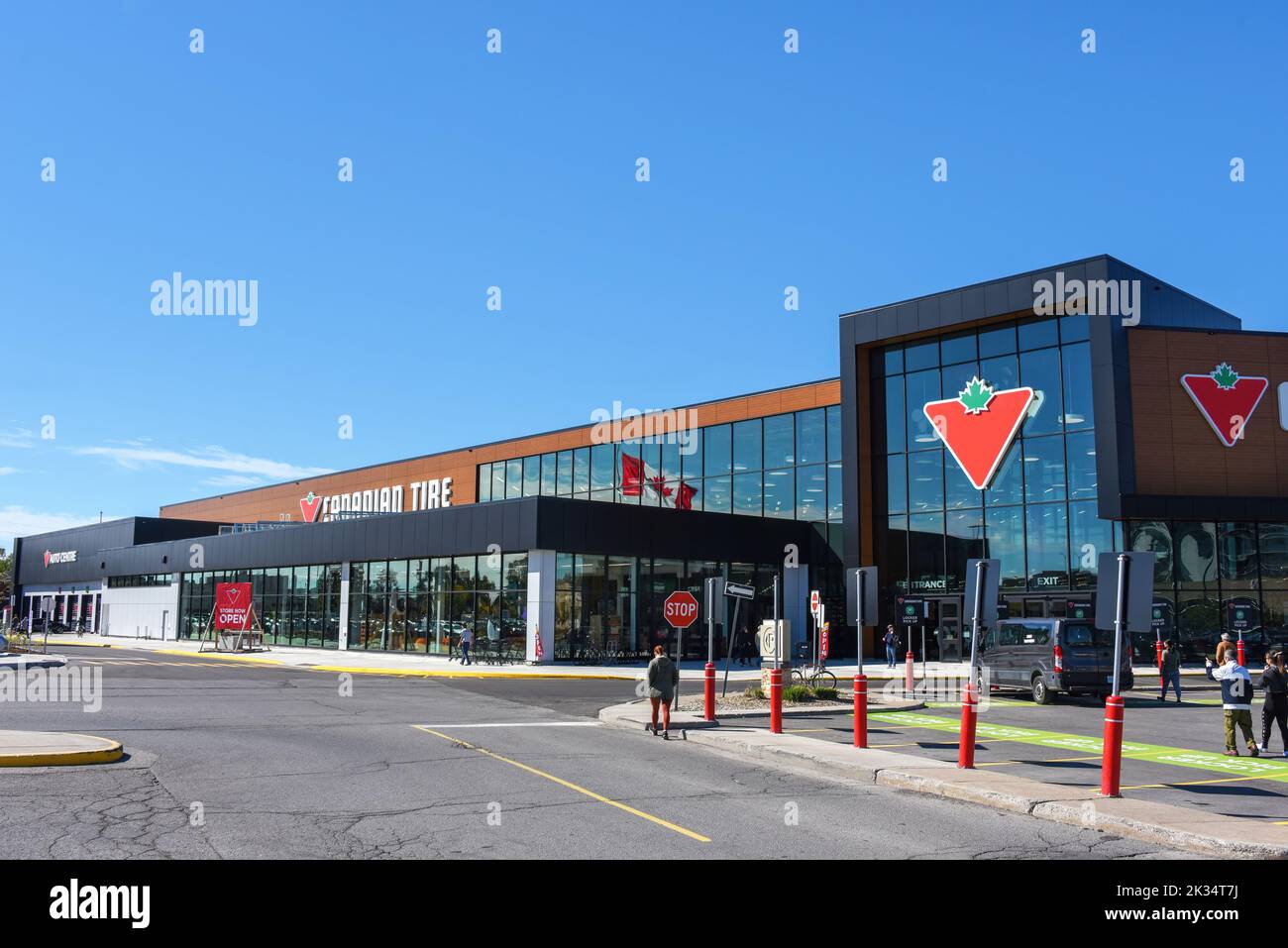 Ottawa, Canada - September 24, 2022: People flock to the new and ...