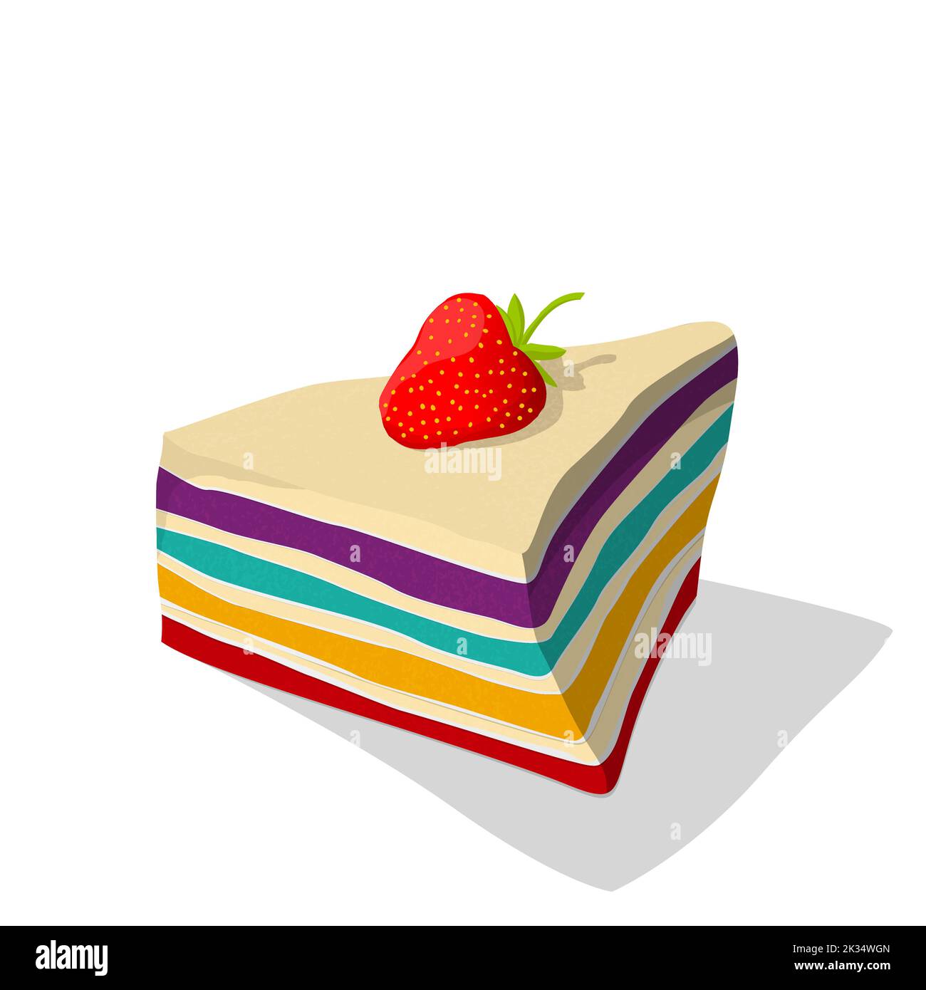 Delicious cake over background Stock Vector Images - Alamy