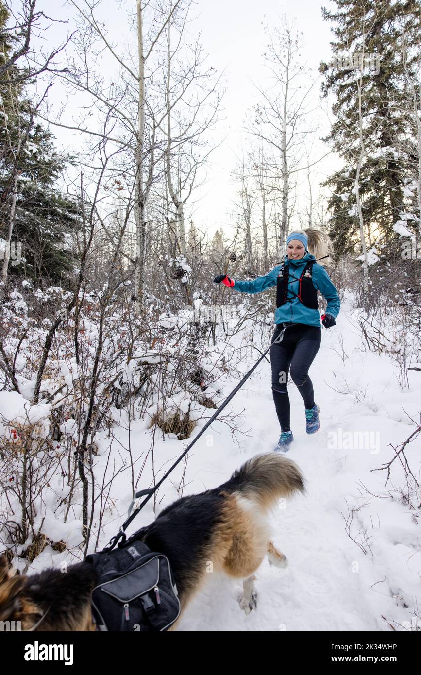 Happy trail runner hi-res stock photography and images - Alamy