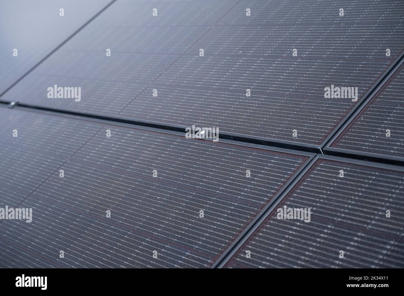 Solar PV panels on the roof of a house in the UK Stock Photo - Alamy
