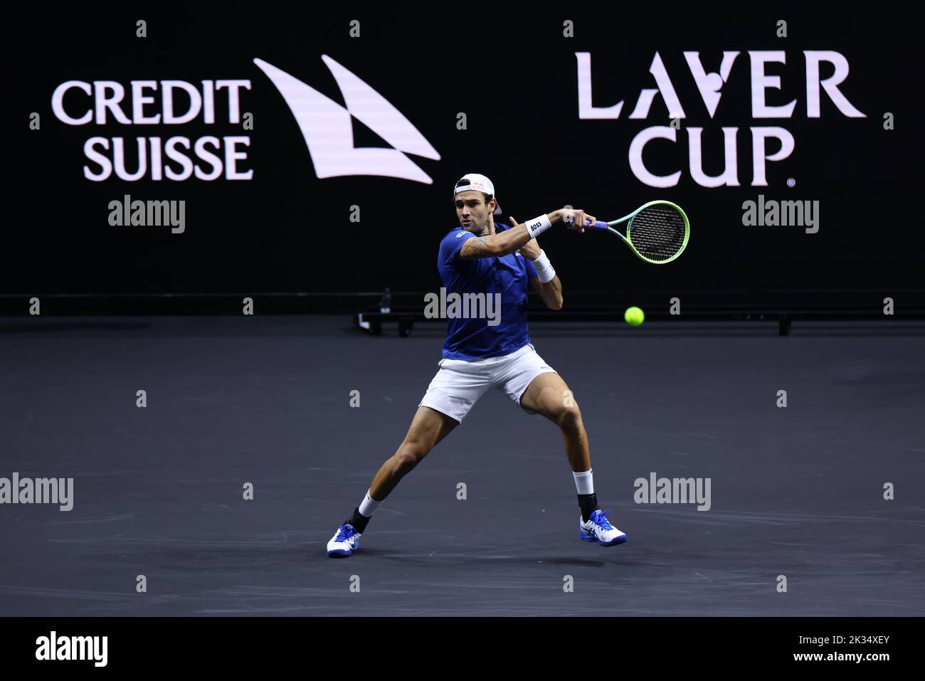 24th September 2022; O2, London England: Laver Cup international tennis tournament: Matteo ...