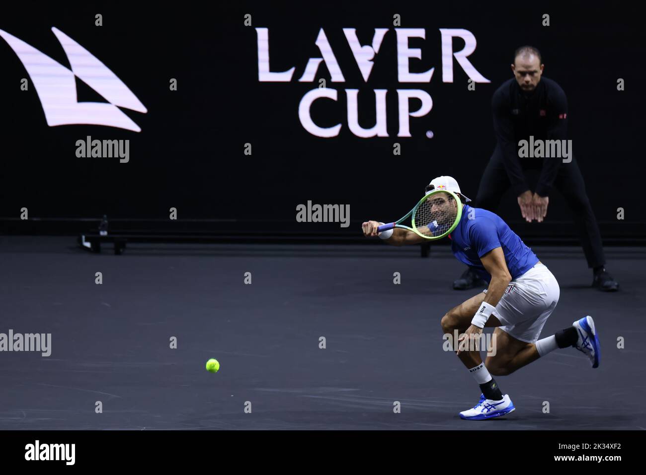 24th September 2022; O2, London England: Laver Cup international tennis tournament: Matteo ...