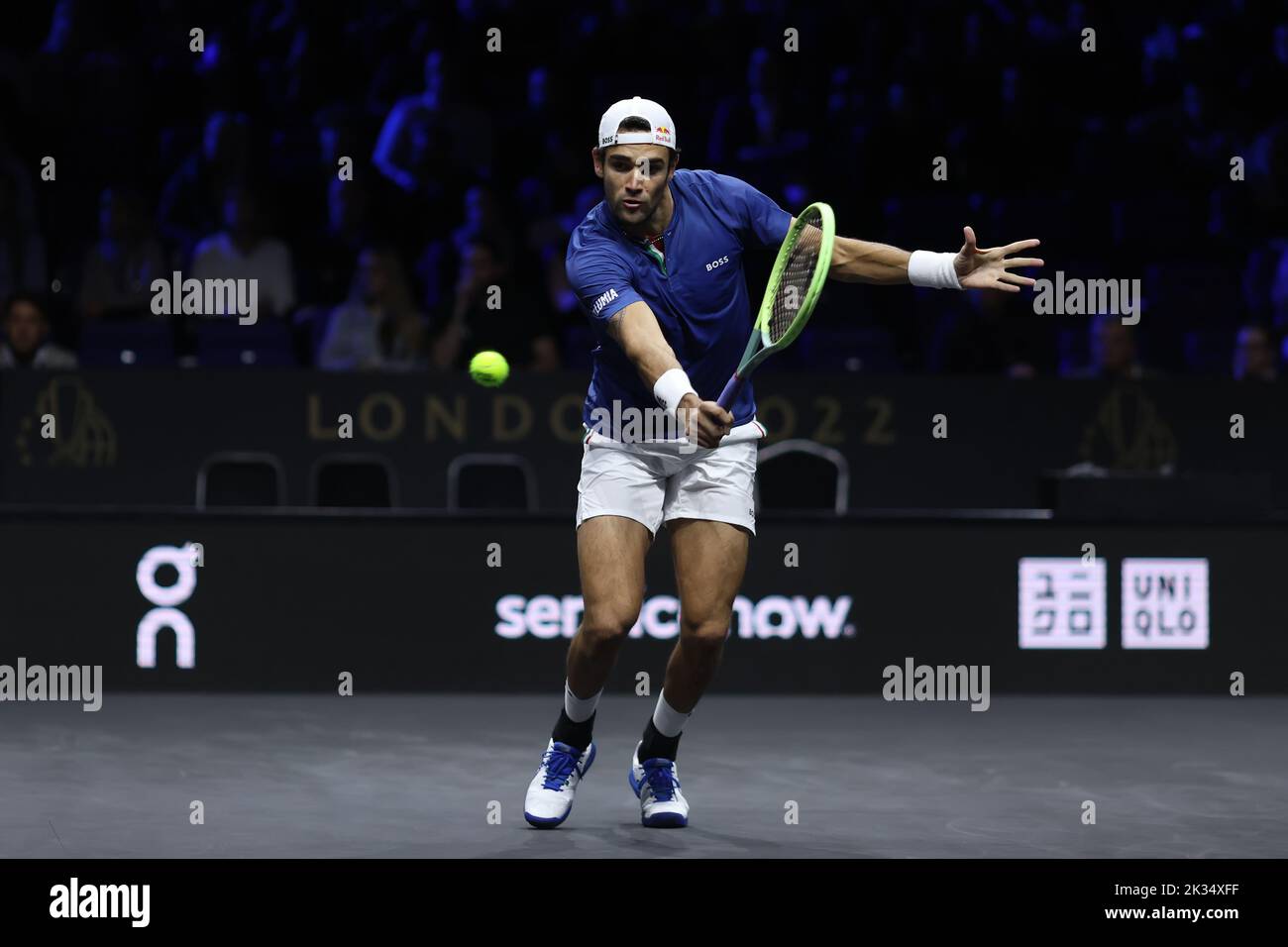 24th September 2022; O2, London England: Laver Cup international tennis tournament: Matteo ...