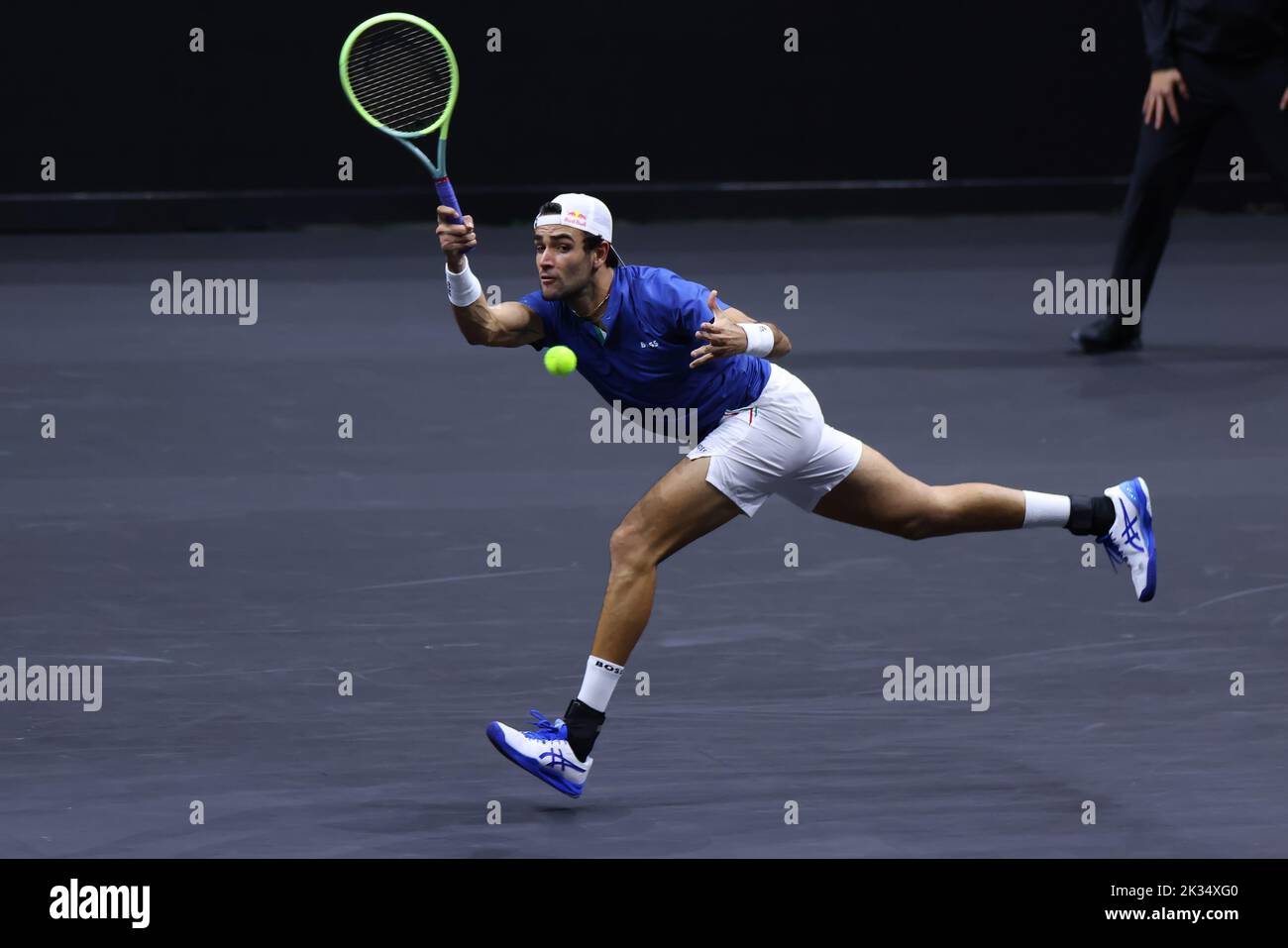 24th September 2022; O2, London England: Laver Cup international tennis tournament: Matteo ...