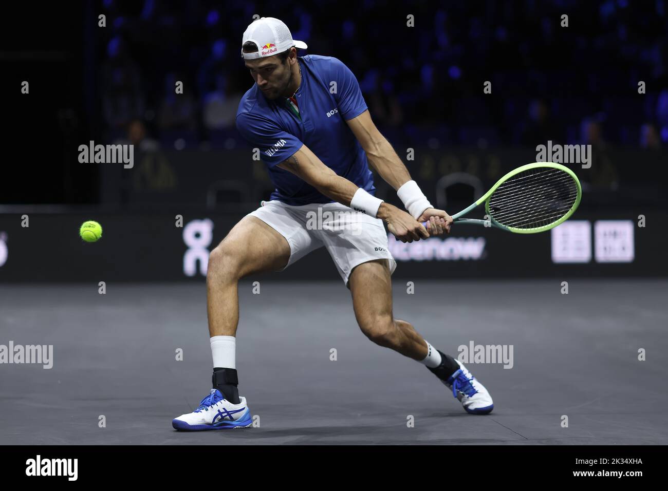 24th September 2022; O2, London England: Laver Cup international tennis tournament: Matteo ...
