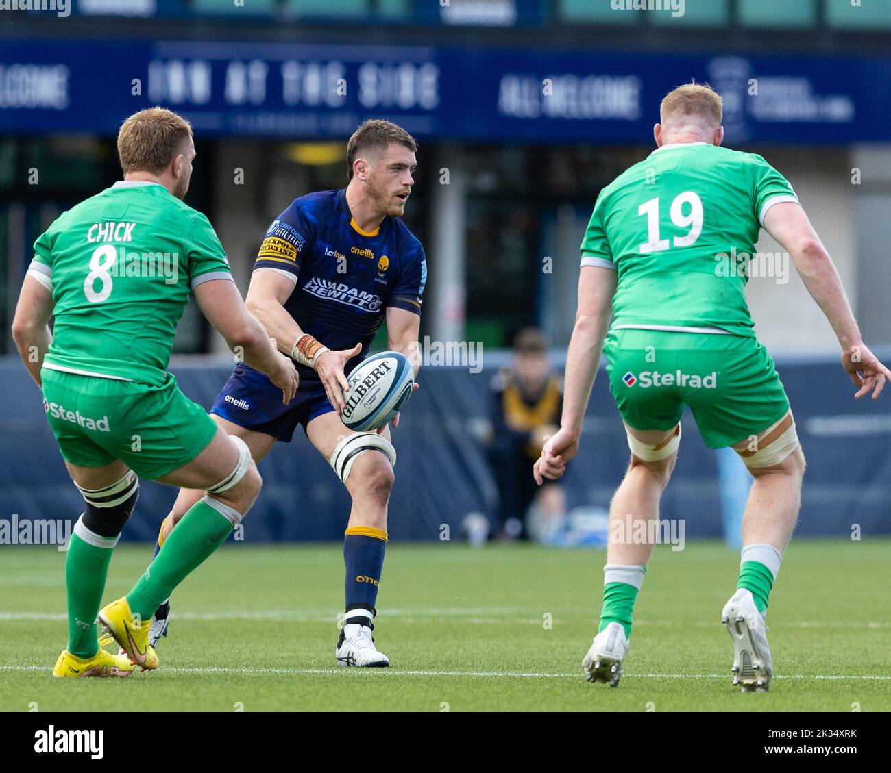 Fergus Lee-Warner of Worcester Warriors during the Gallagher ...