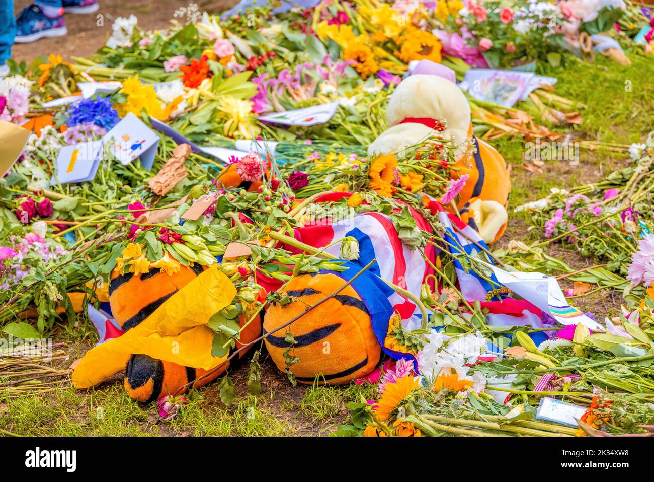 Queen Elizabeth II Tiger Tribute Stock Photo - Alamy