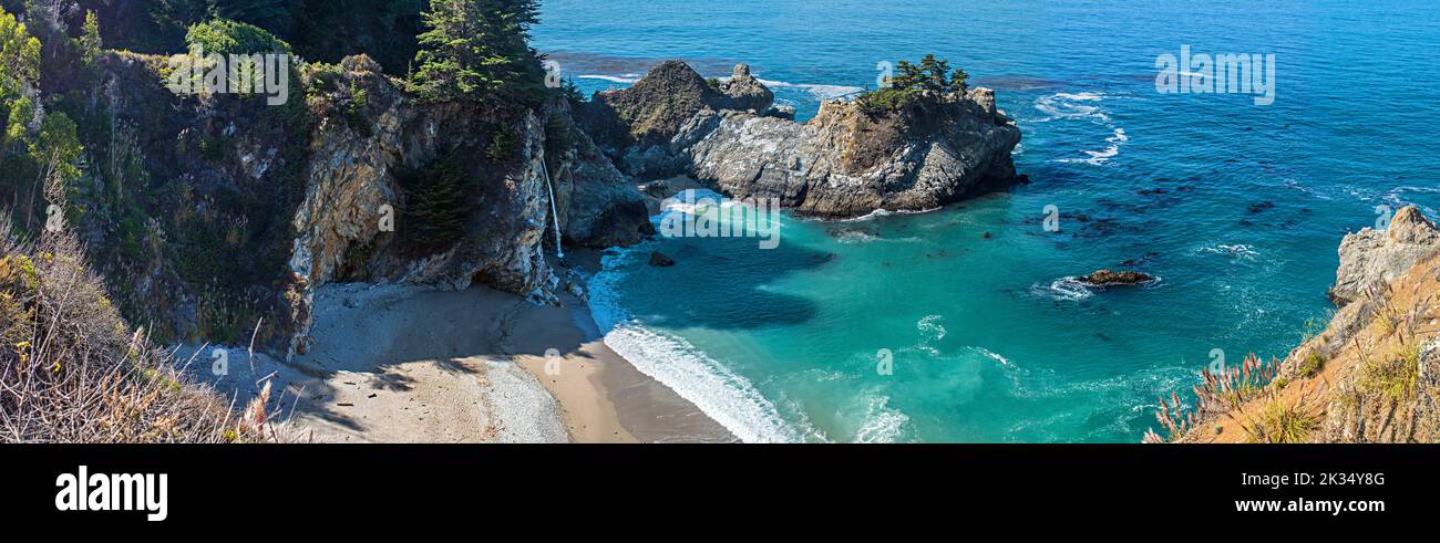 McWay Falls, Julia Pfeiffer Burns State Park, Big Sur, California, USA ...