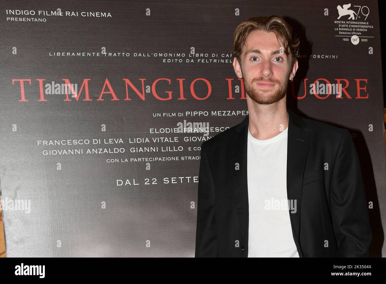 Francesco Patanè attends the night photocall of the movie Ti mangio il ...