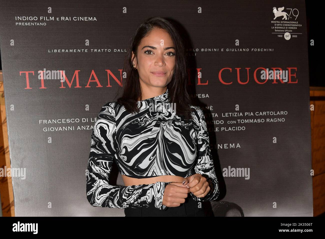 Elodie attends the night photocall of the movie Ti mangio il cuore at ...