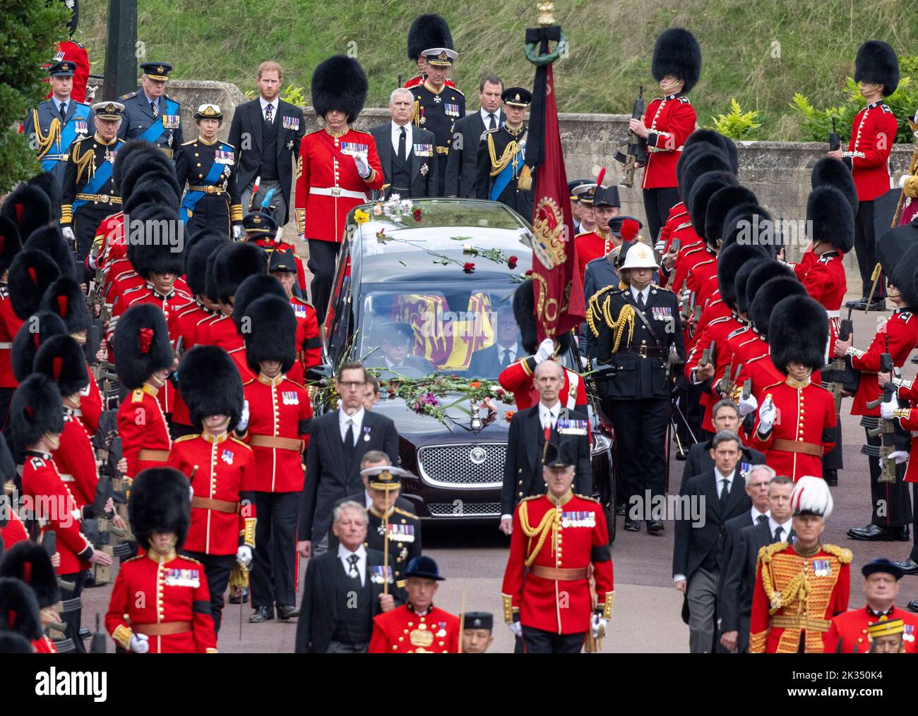 Windsor, England. UK. 19 September, 2022. King Charles lll, Princess ...
