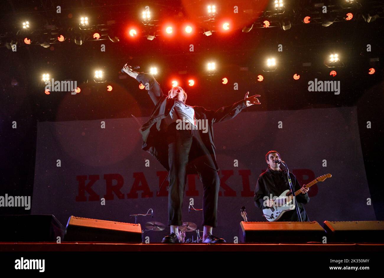 Berlin, Germany. 24th Sep, 2022. The singer Felix Brummer of the band ...