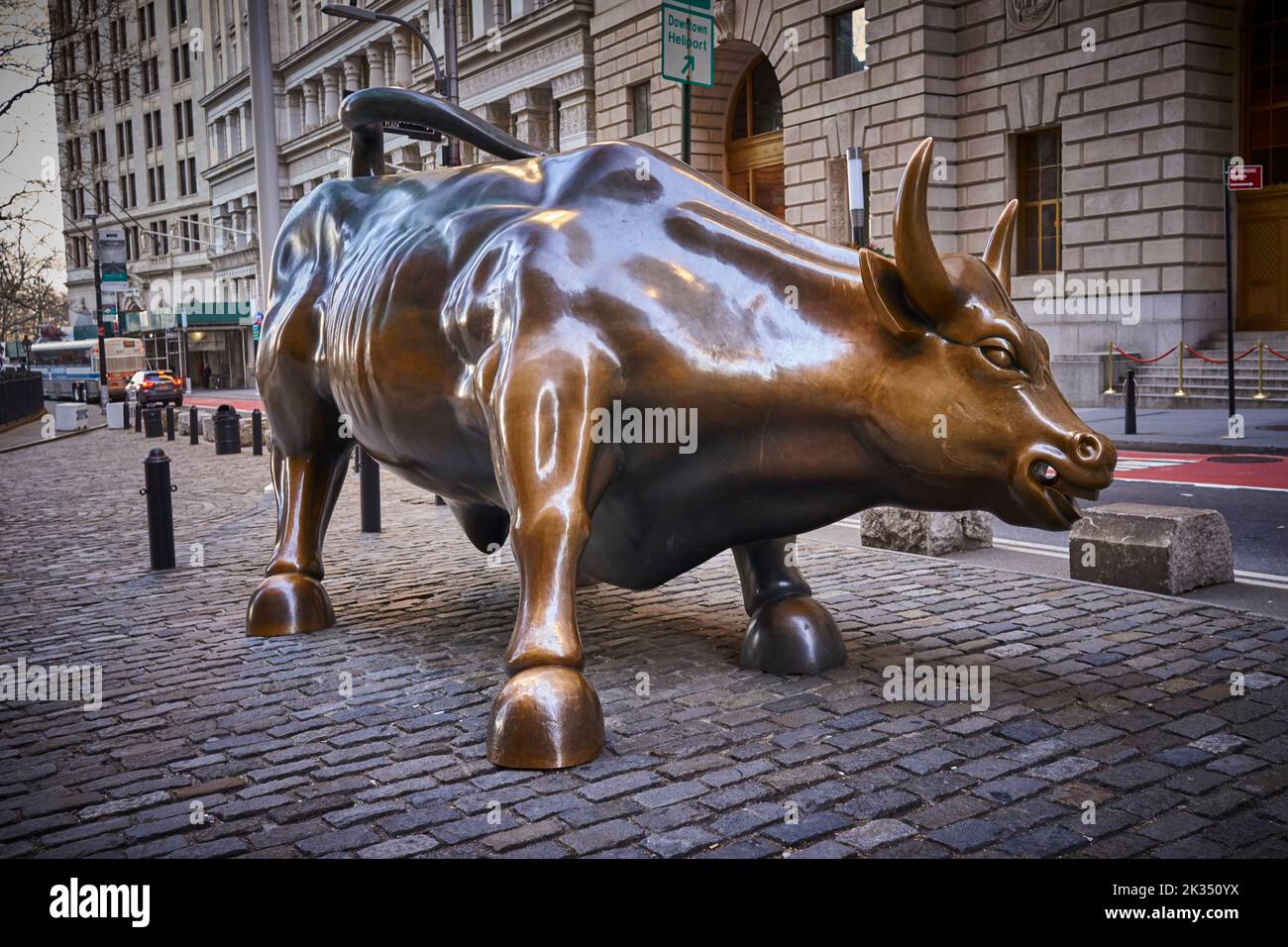 Charging Bull is a popular tourist destination that draws thousands of people, symbolizing Wall ...