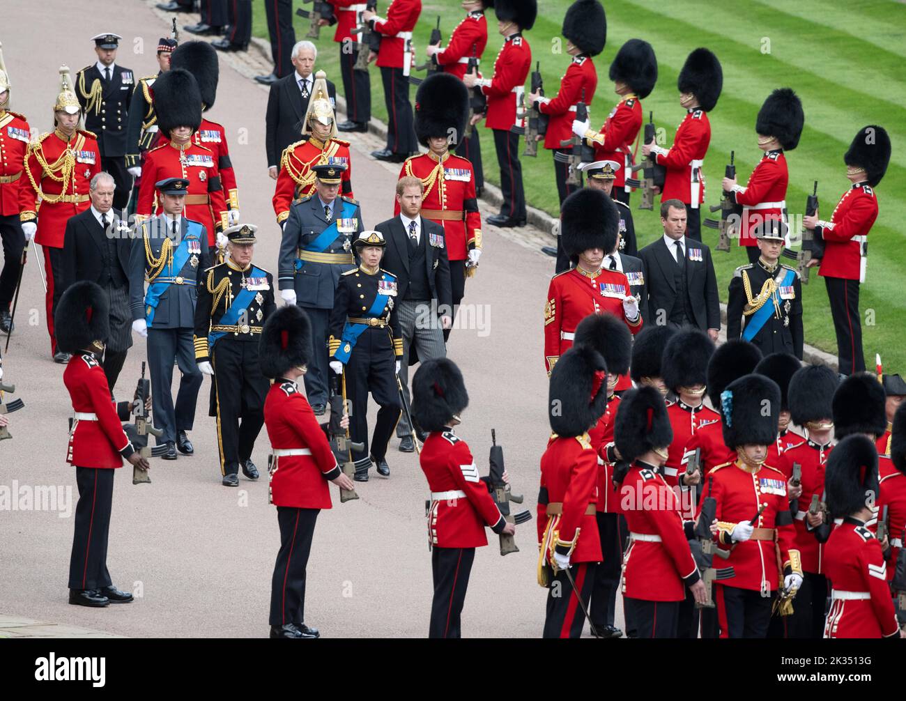 Windsor, England. UK. 19 September, 2022. King Charles lll, Princess ...