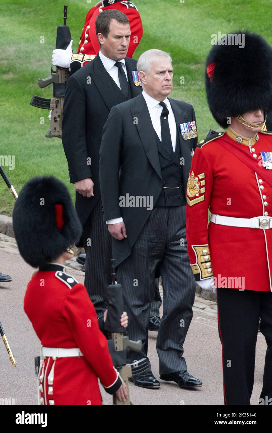 Windsor, England. UK. 19 September, 2022. Prince Andrew, Duke of York ...