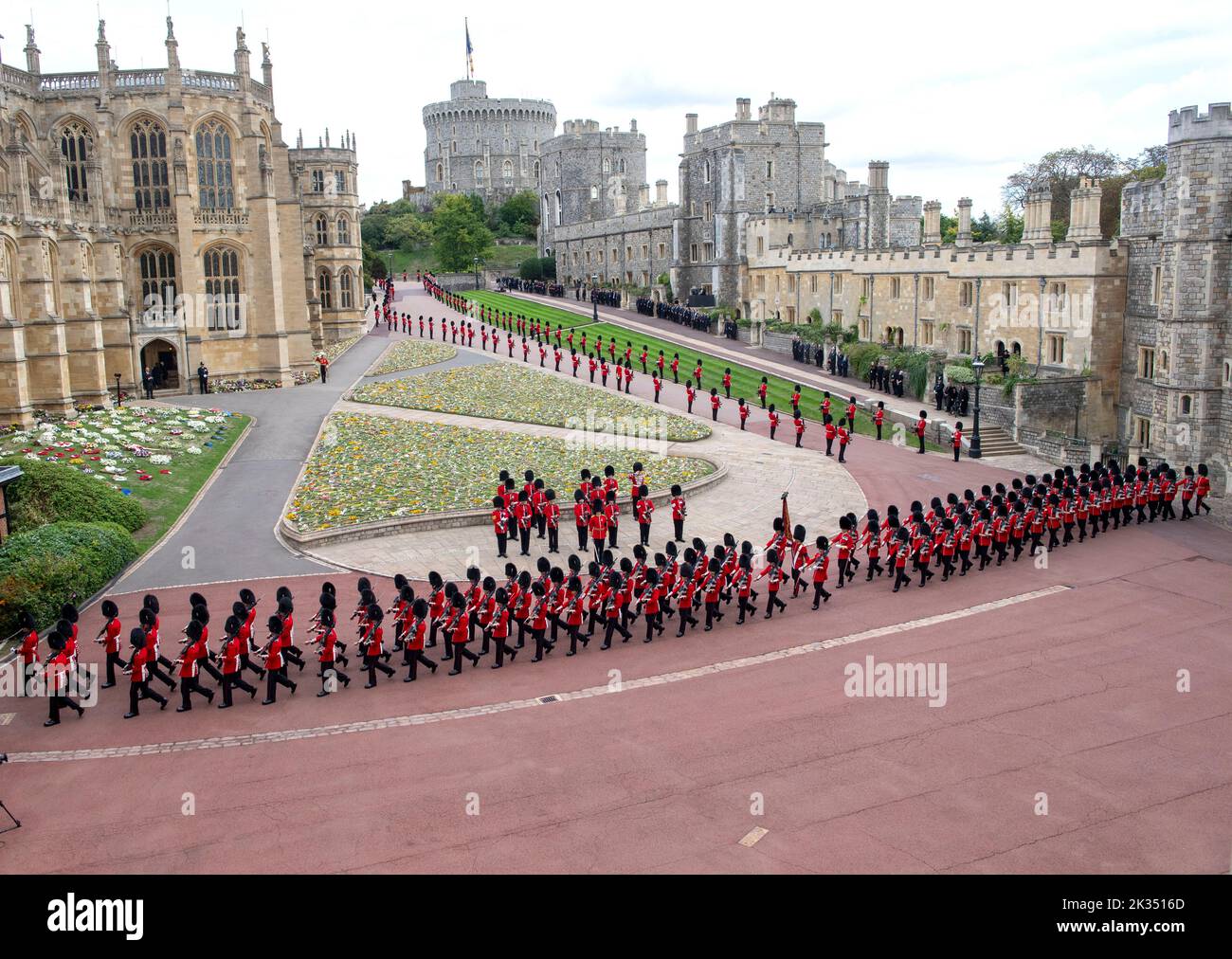 Windsor, England. UK. 19 September, 2022. General view as the coffin of ...