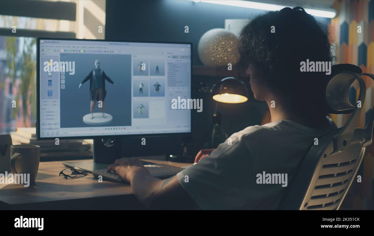 Male designer drawing model sketch hi-res stock photography and images ...