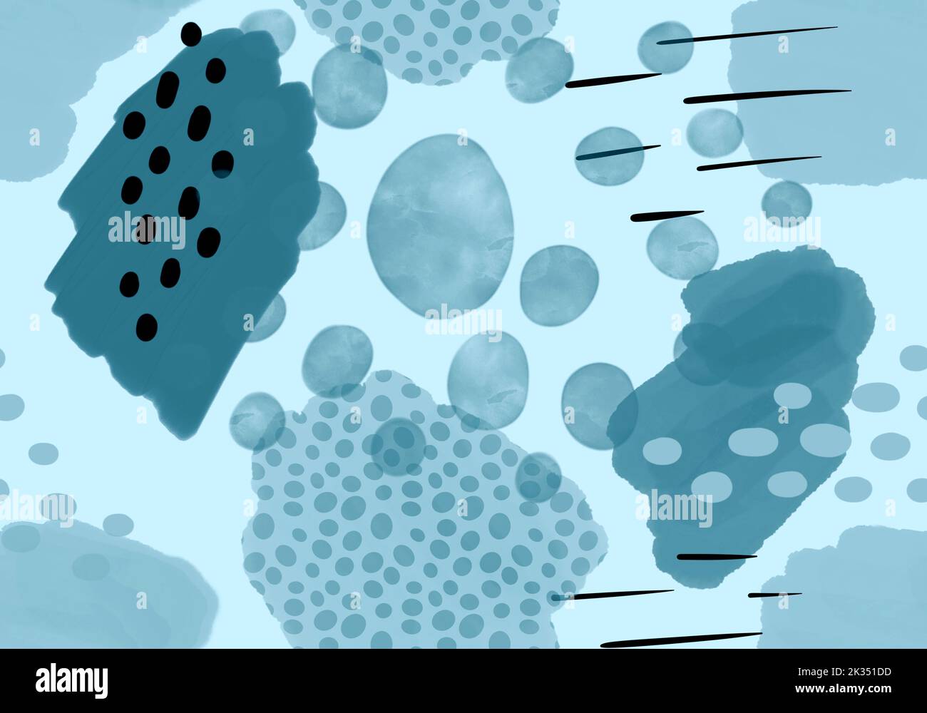 Abstract color paint background with polka dots and spots for fabrics ...