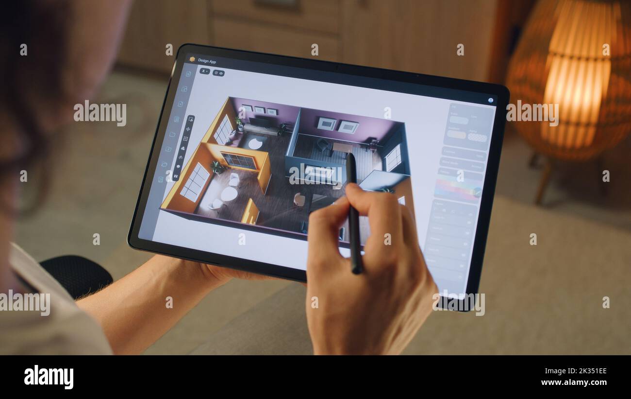 House design tablet hi-res stock photography and images - Alamy