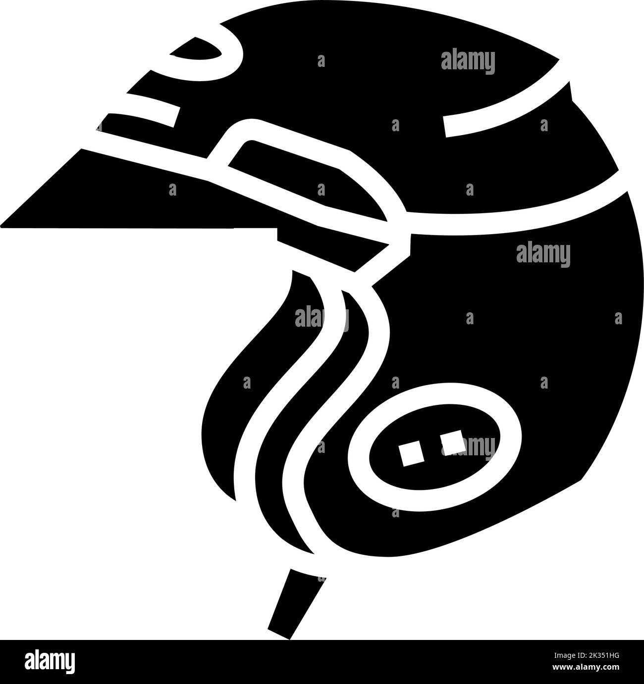 open face motorcycle helmet glyph icon vector illustration Stock Vector ...