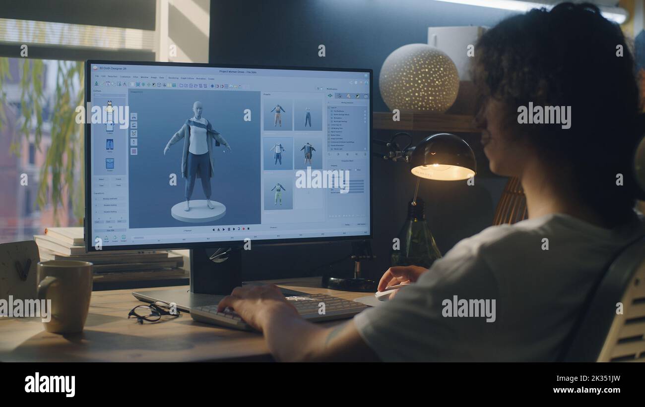 Male designer drawing model sketch hi-res stock photography and images ...