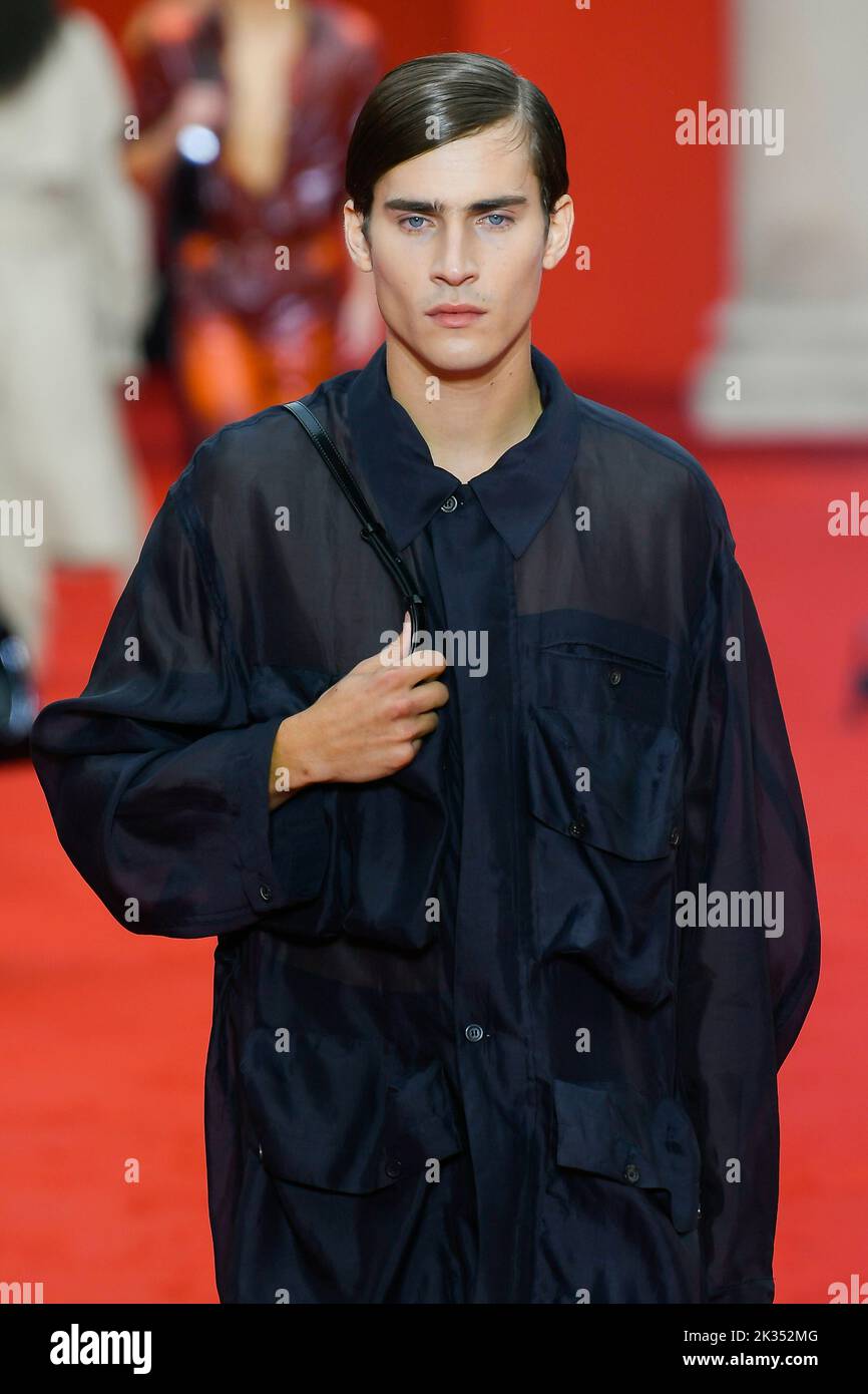 SALVATORE FERRAGAMO SS23 runway during Milan fashion Week on September ...