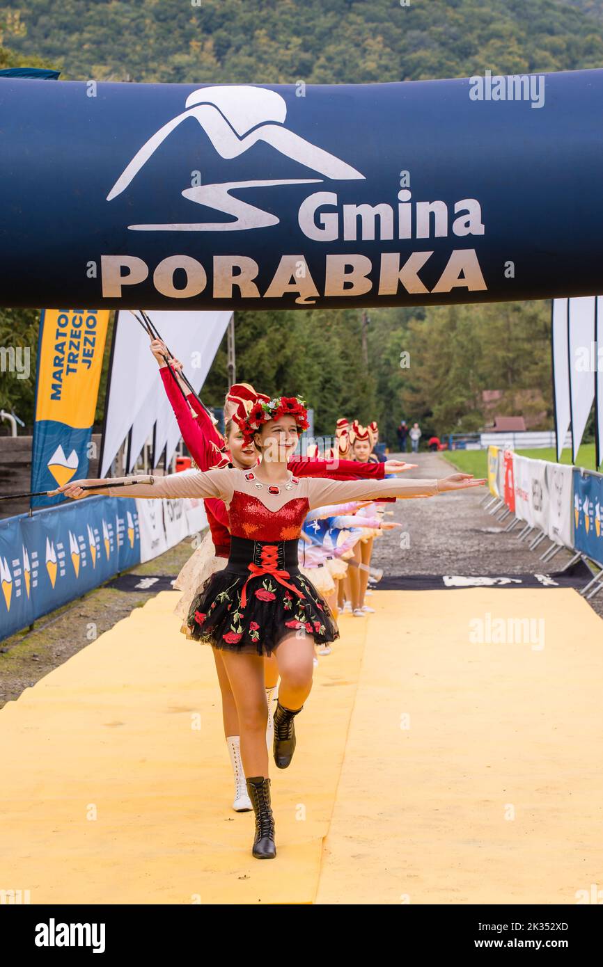 Porabka, Bielsko, Poland, September 24, 2022: Three Lakes Marathon ...
