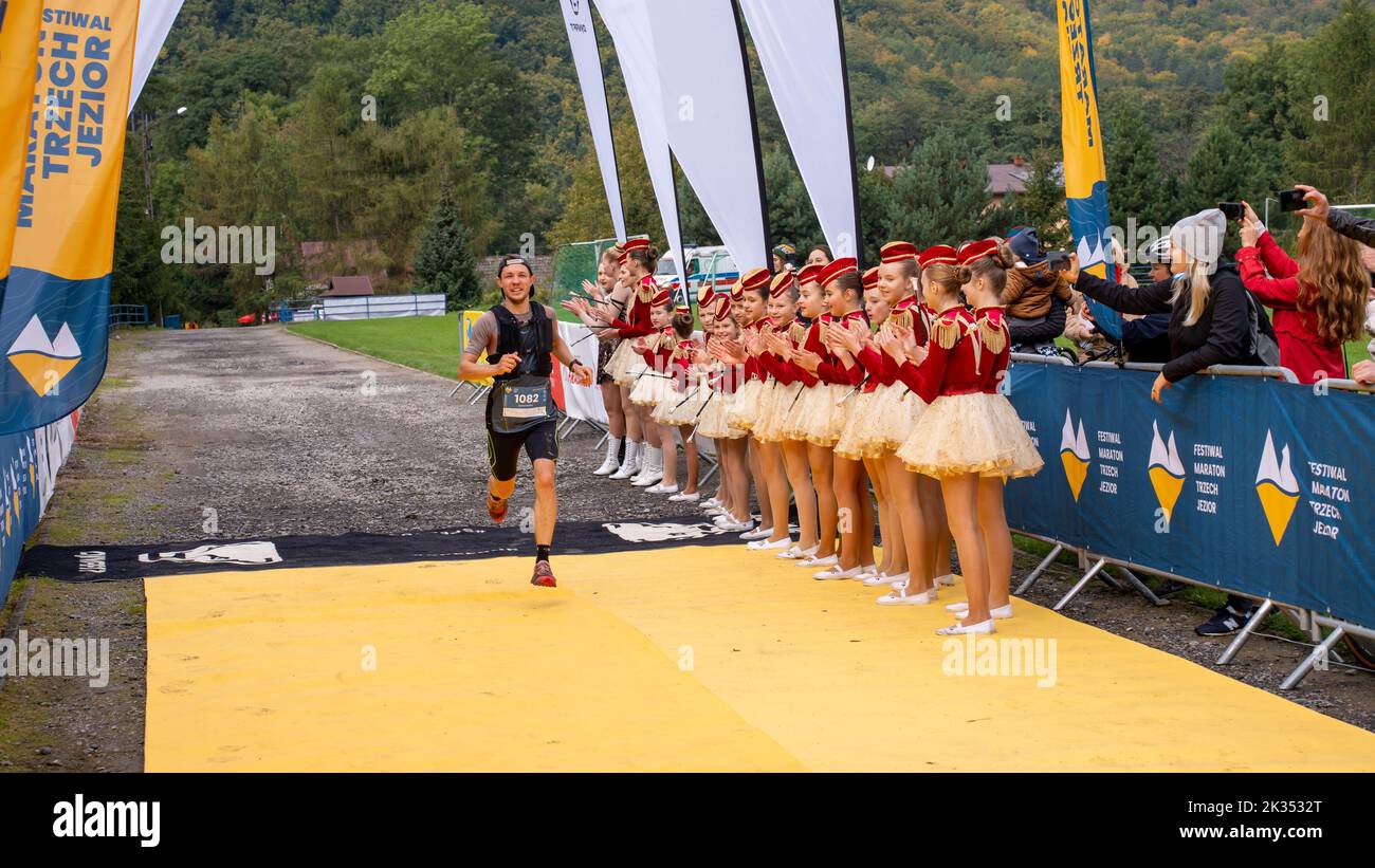 Porabka, Bielsko, Poland, September 24, 2022: Three Lakes Marathon ...