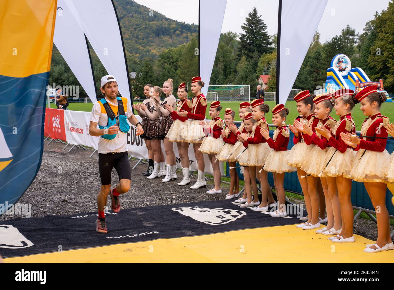Porabka, Bielsko, Poland, September 24, 2022: Three Lakes Marathon ...