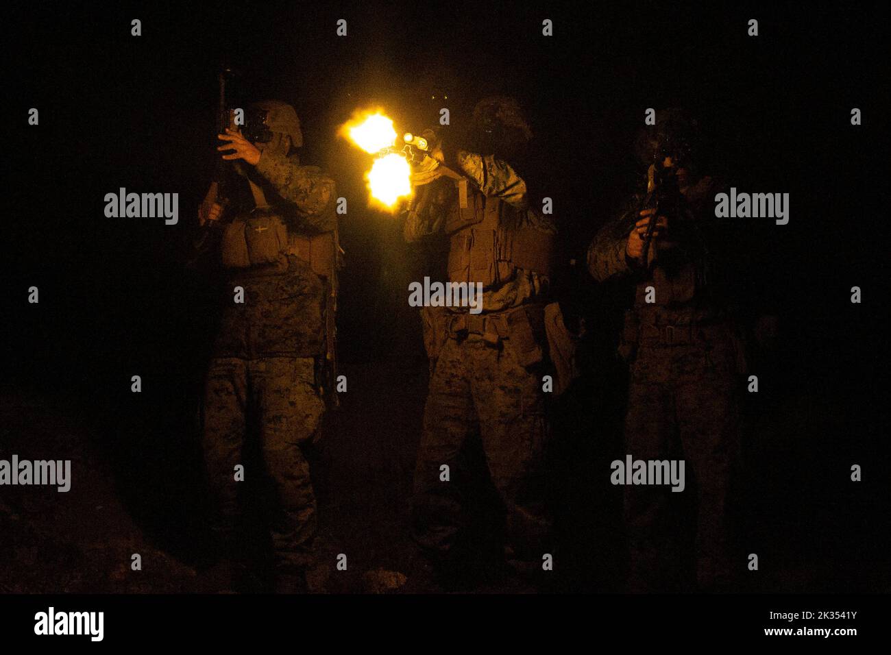 U.S. Marines with 1st Battalion, 8th Marine Regiment, 2d Marine ...