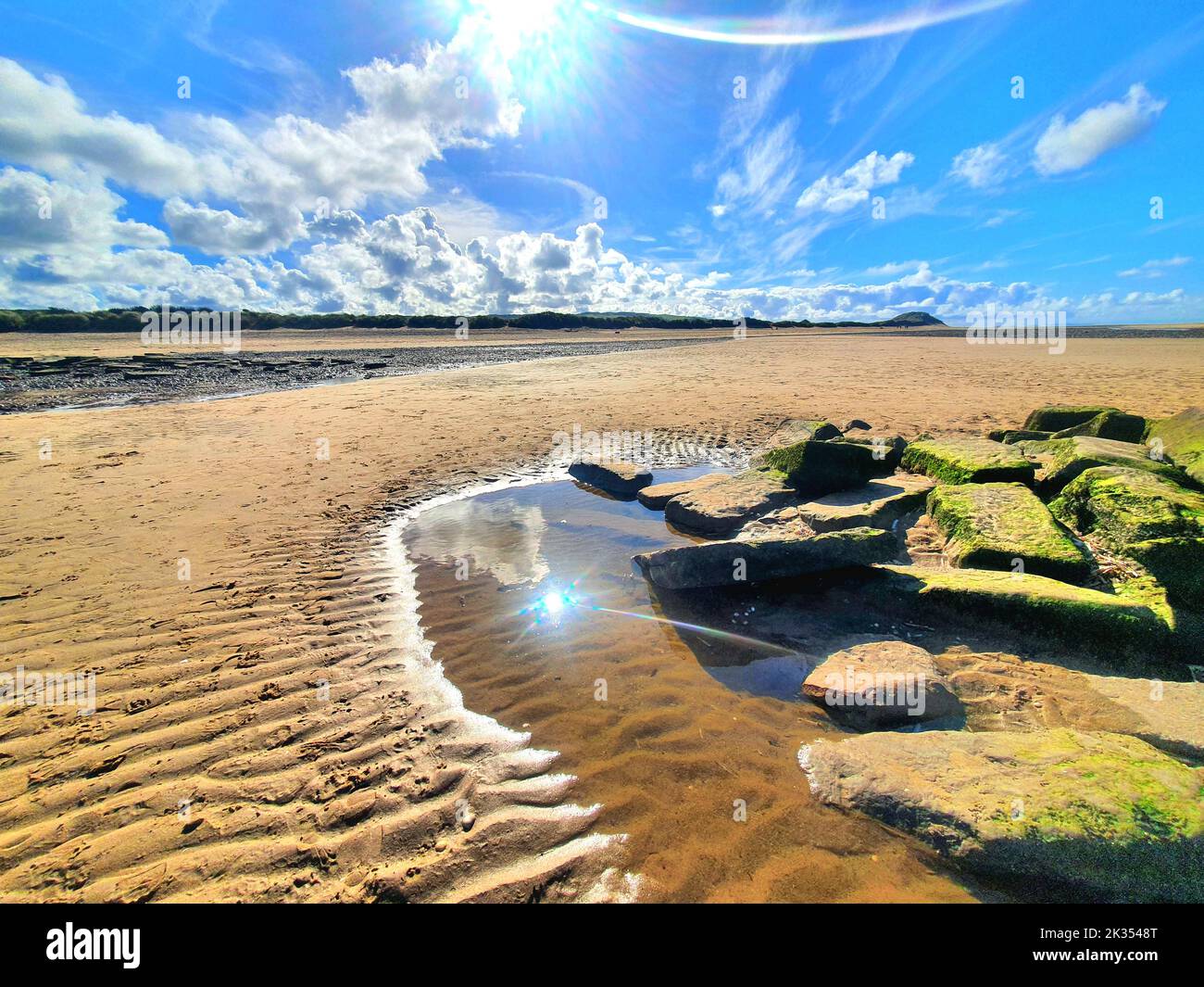 Talacre beach north wales Stock Photo - Alamy