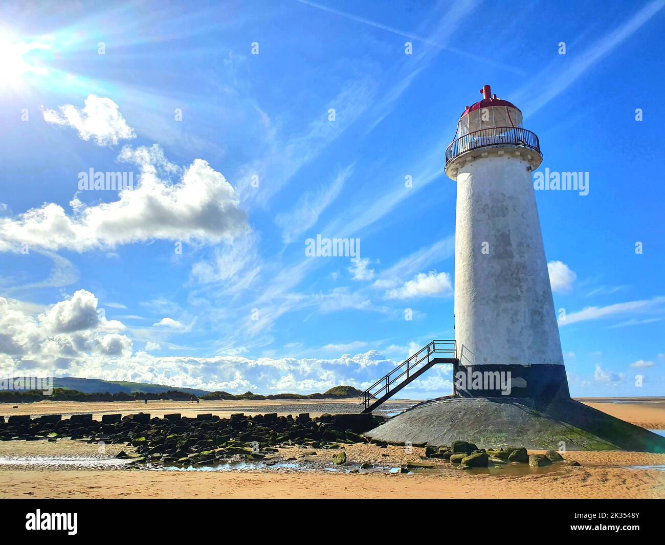 Talacre beach north wales Stock Photo - Alamy