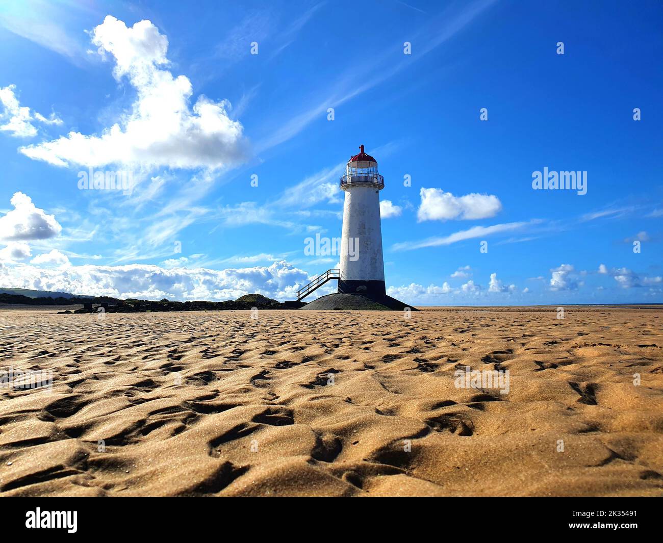 Talacre beach north wales Stock Photo - Alamy