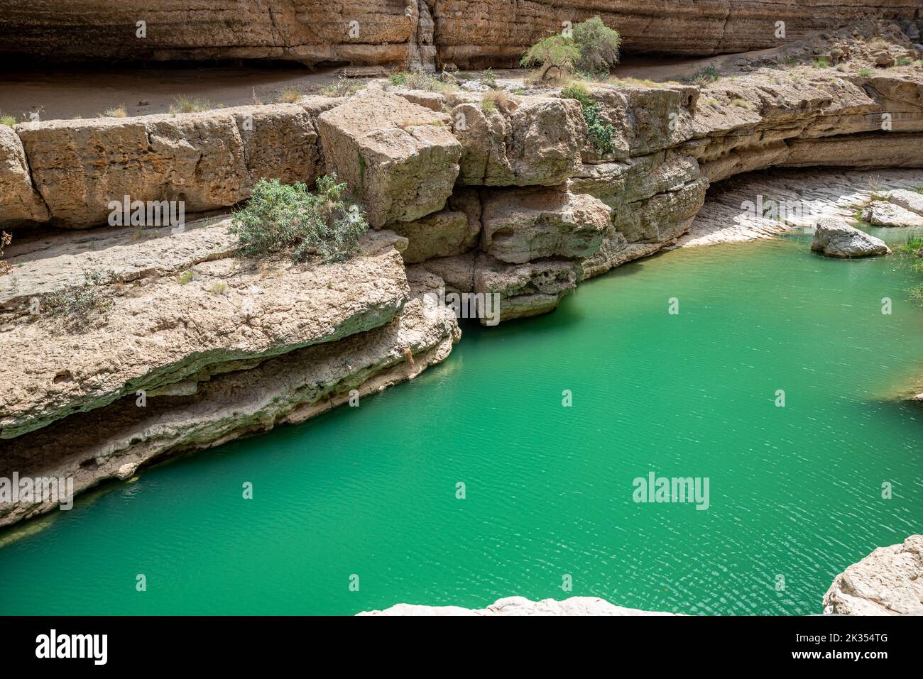 Wadi Shab gorge, Oman Stock Photo - Alamy