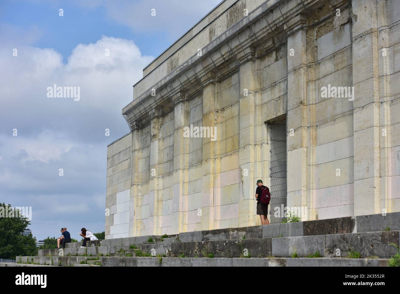 Zeppelin field in the former Nazi Party Rally Grounds in Nuremberg ...