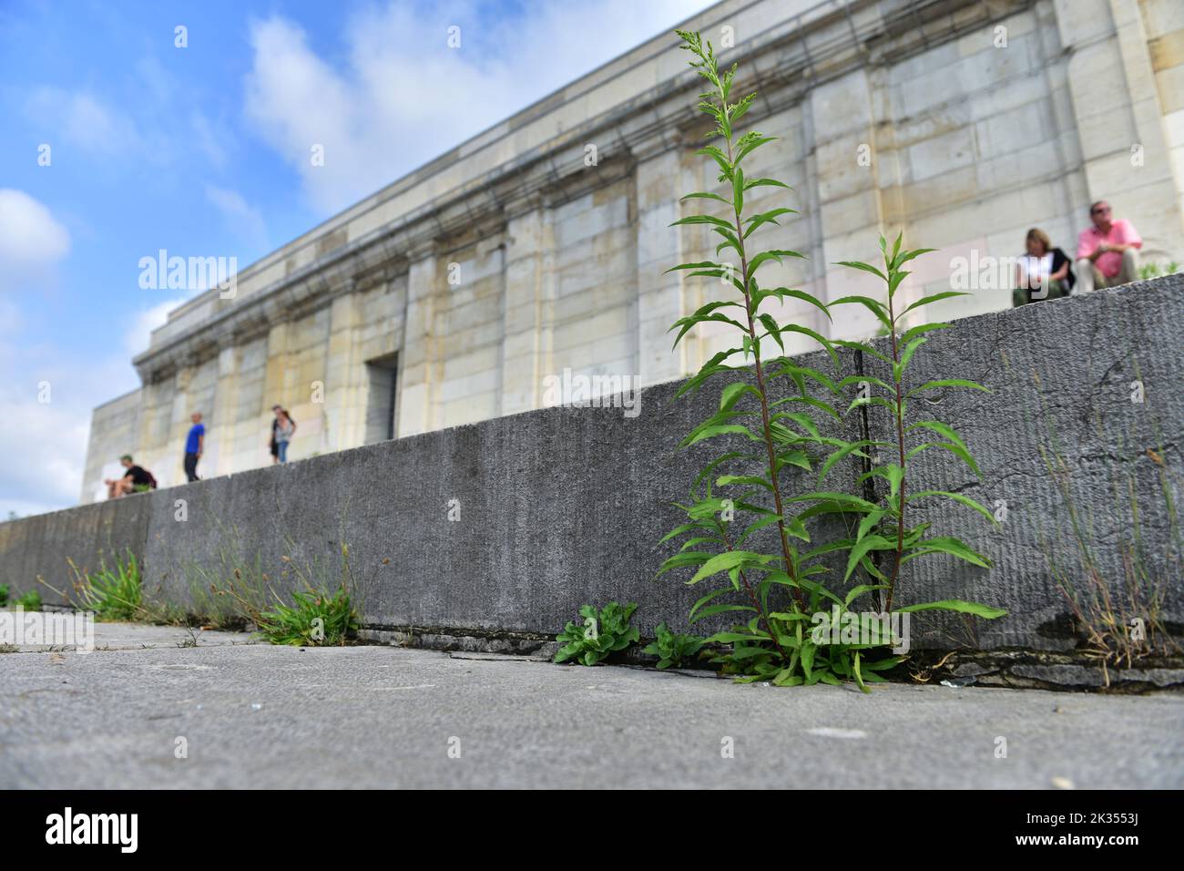 Zeppelin field in the former Nazi Party Rally Grounds in Nuremberg ...