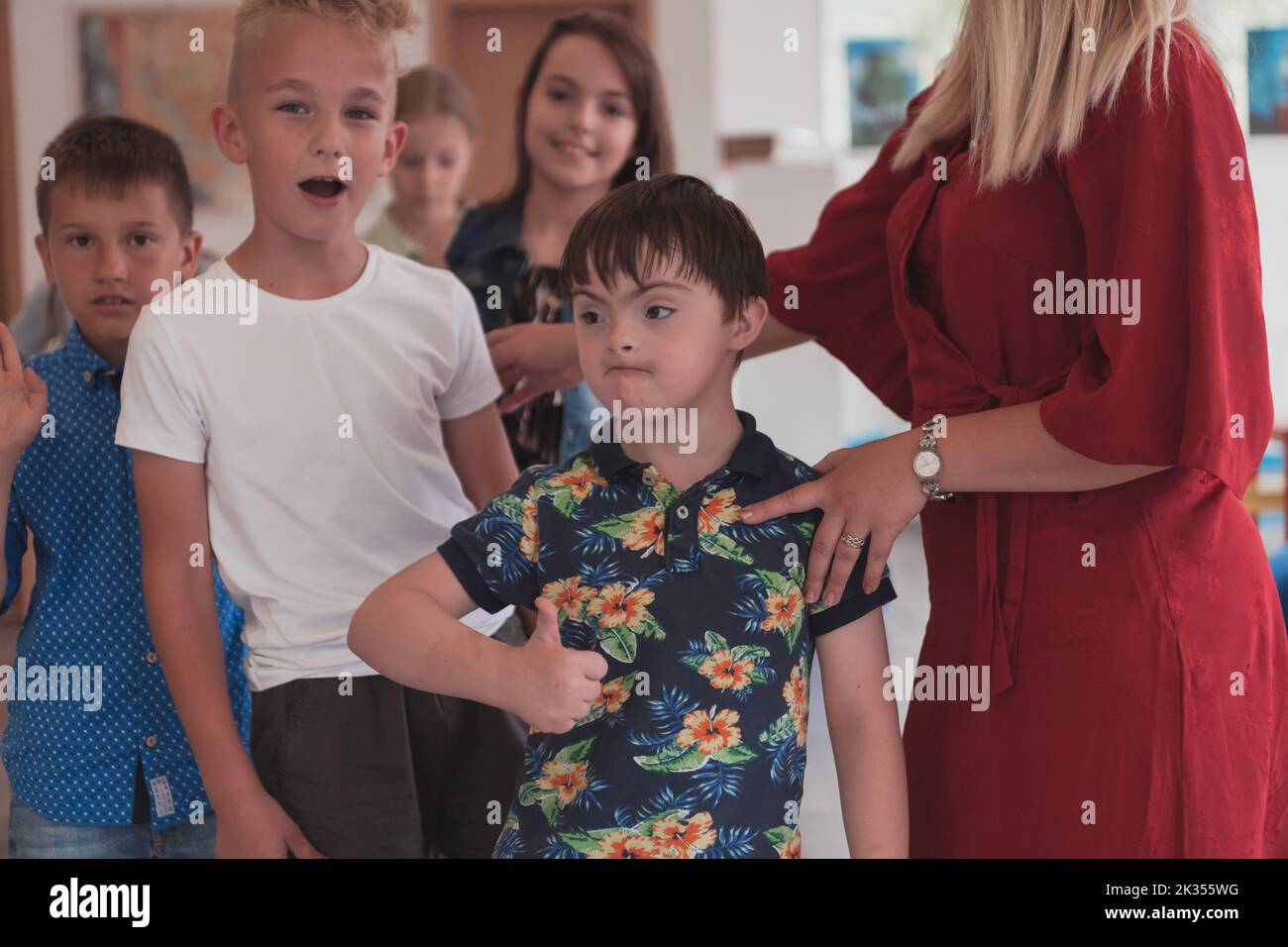 Children wait playground hi-res stock photography and images - Alamy