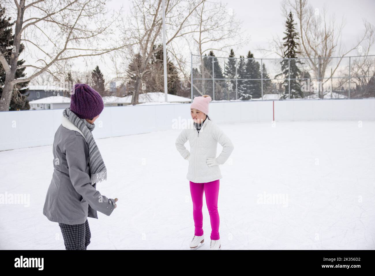 Teaching of skating hi-res stock photography and images - Alamy