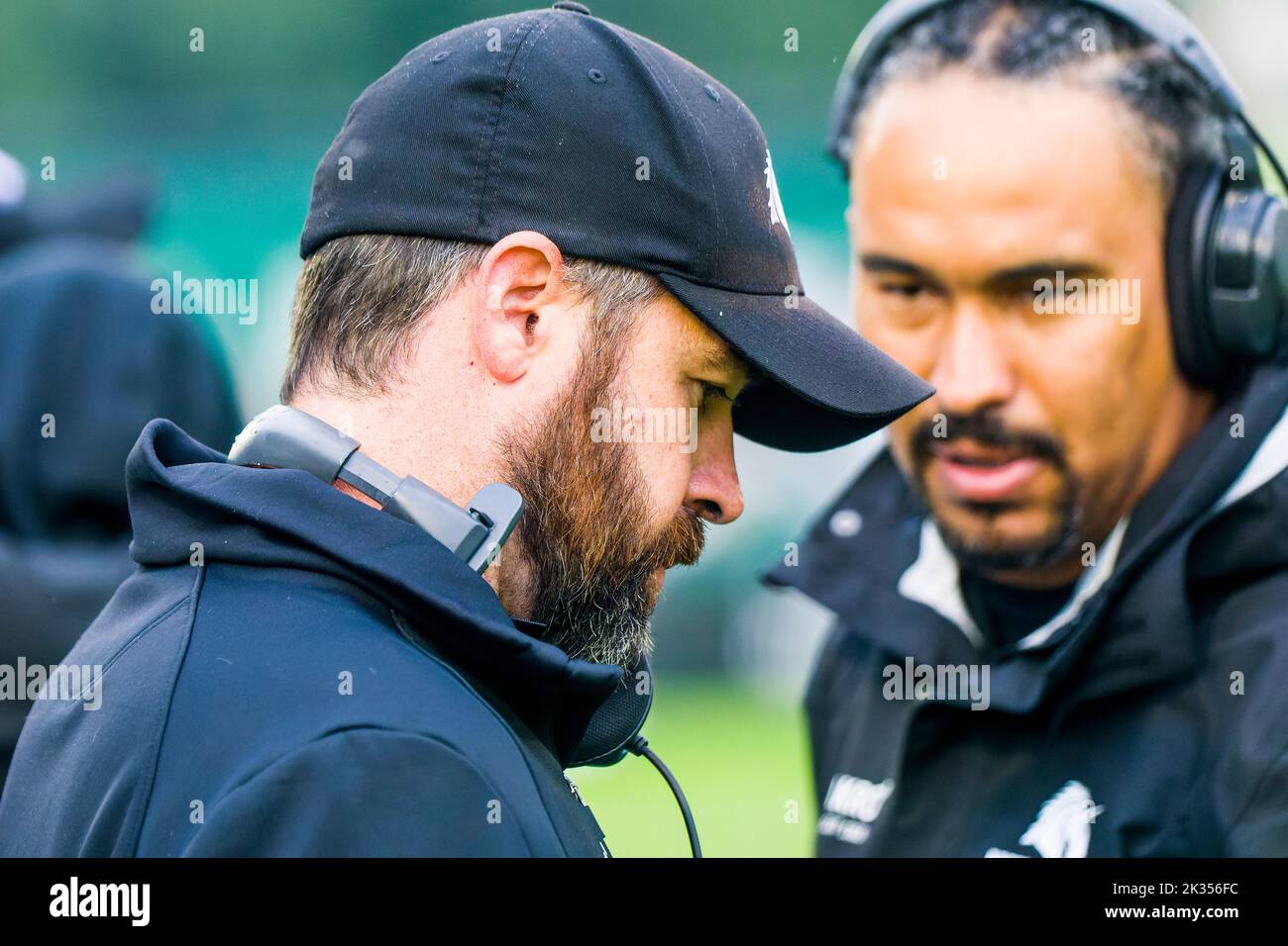 Schwaebisch Hall, Germany. 24th Sep, 2022. Jordan Neuman/Head Coach ...