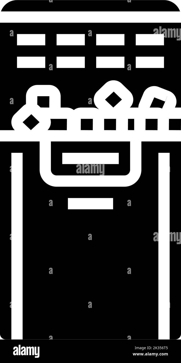 ice maker glyph icon vector illustration Stock Vector Image & Art - Alamy