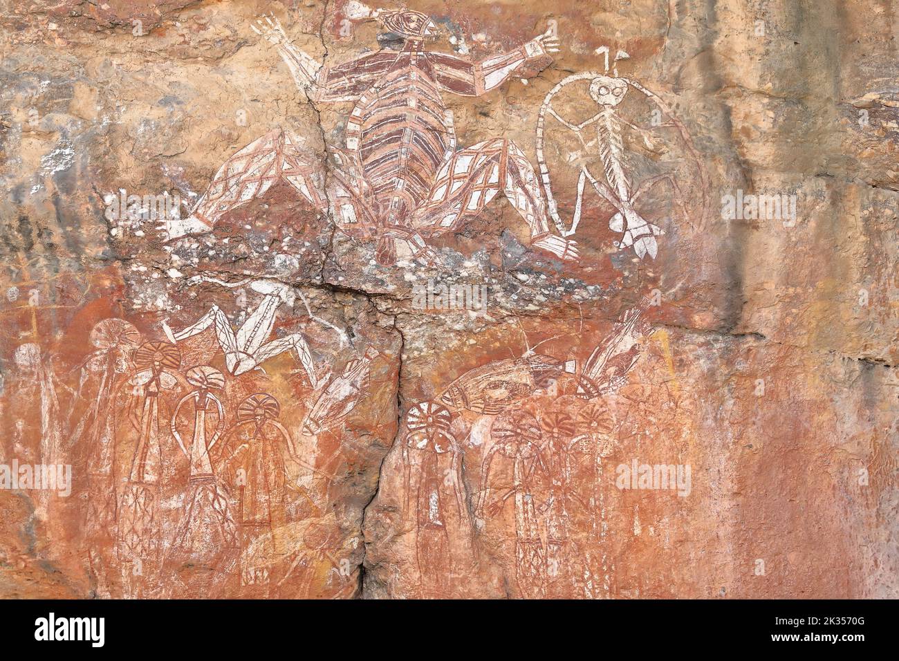 Aboriginal rock art: Ancestral beings Namandjolk-Namarrkon-Barrkinj in ...