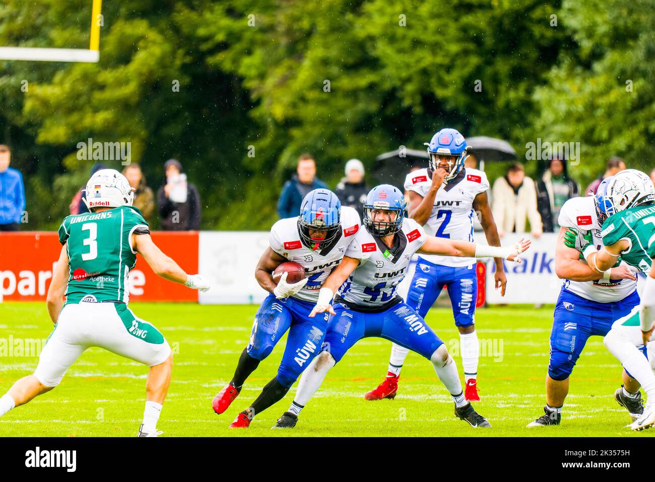 Schwaebisch Hall, Germany. 24th Sep, 2022. RB # 21 Oyewo Tomiwa, LB ...