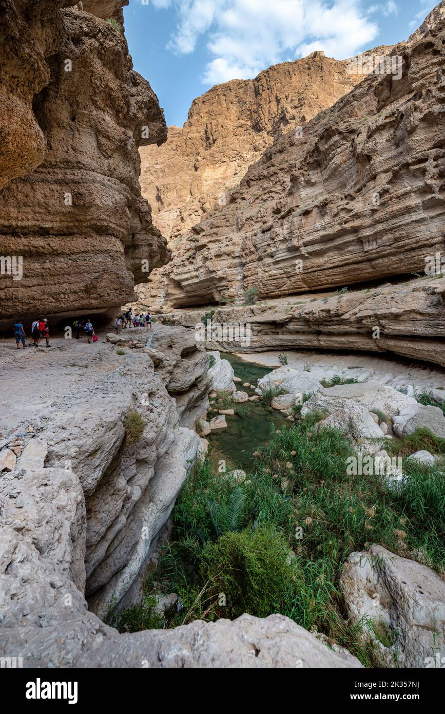 Wadi Shab gorge, Oman Stock Photo - Alamy