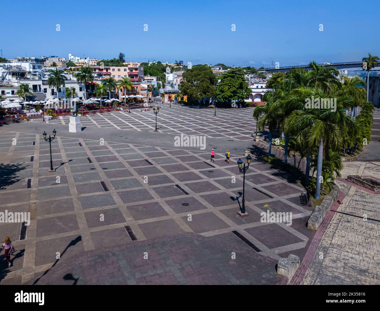 Beautiful aerial view of the Alcazar Plaza, and the Spanish plaza in ...