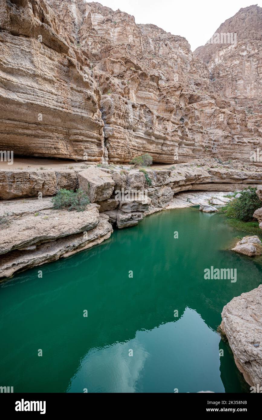 Wadi Shab gorge, Oman Stock Photo - Alamy