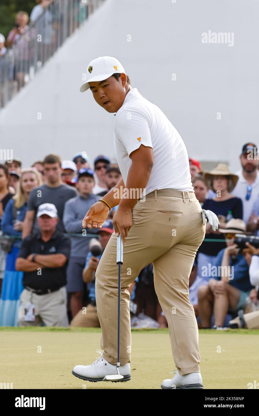 Charlotte, United States. 24th Sep, 2022. Tom Kim, of South Korea ...