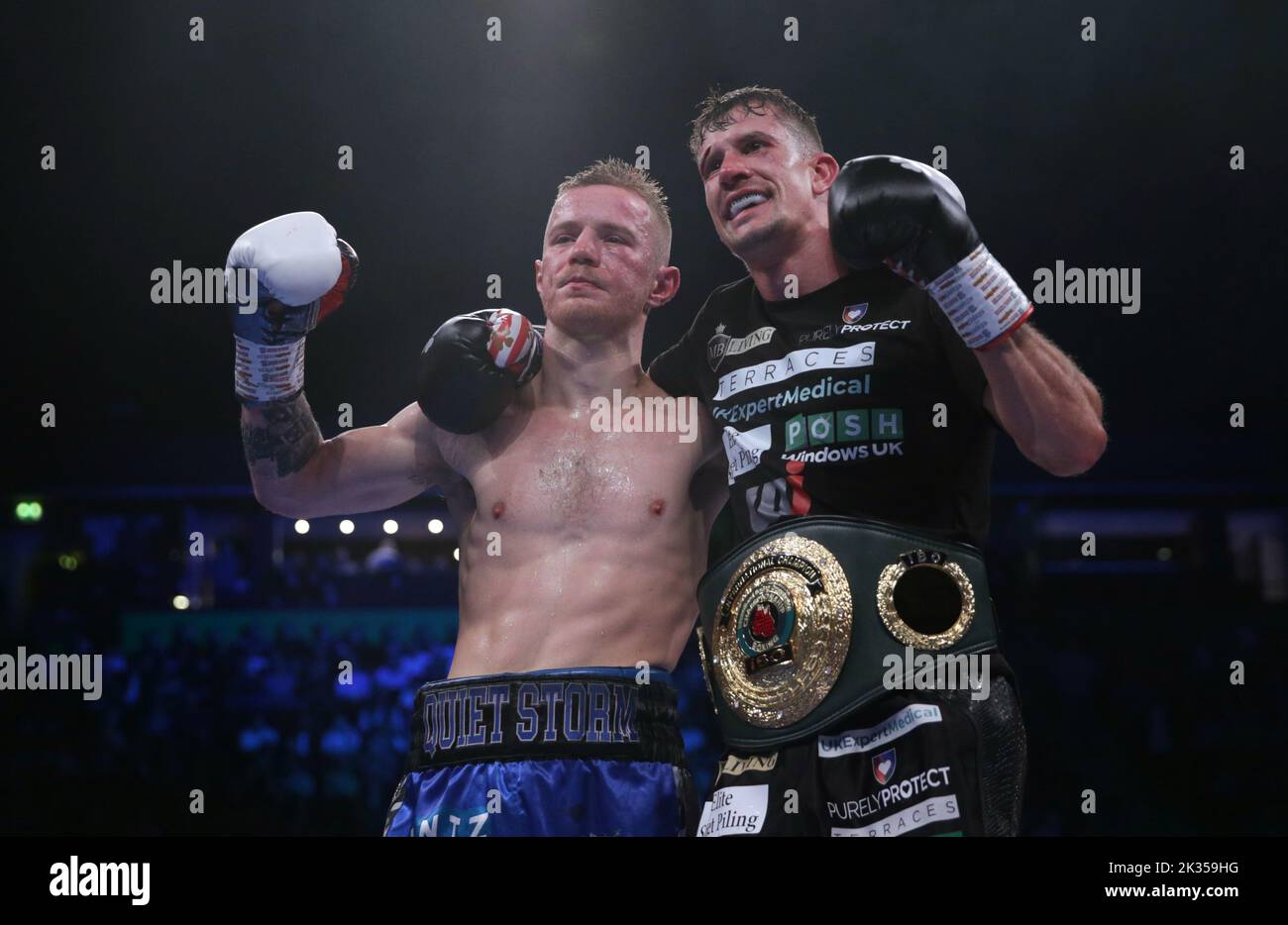 Nathan Heaney (right) with Jack Flatley after their IBO International ...