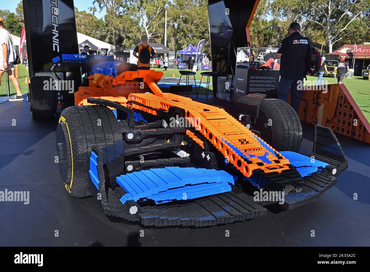 A full size version of the Lego Technics McLaren F1 car, made with ...