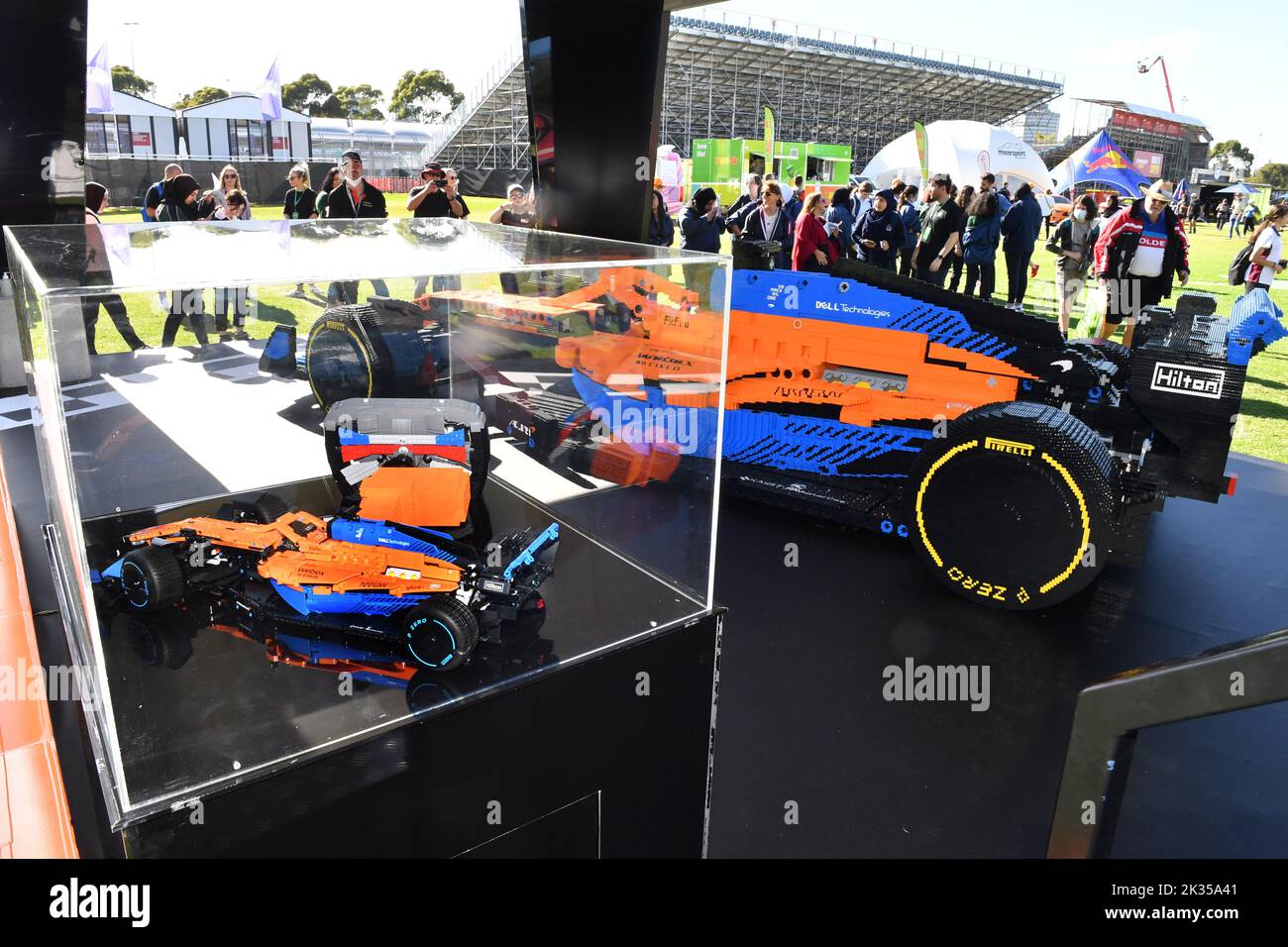 A full size version of the Lego Technics McLaren F1 car, made with ...